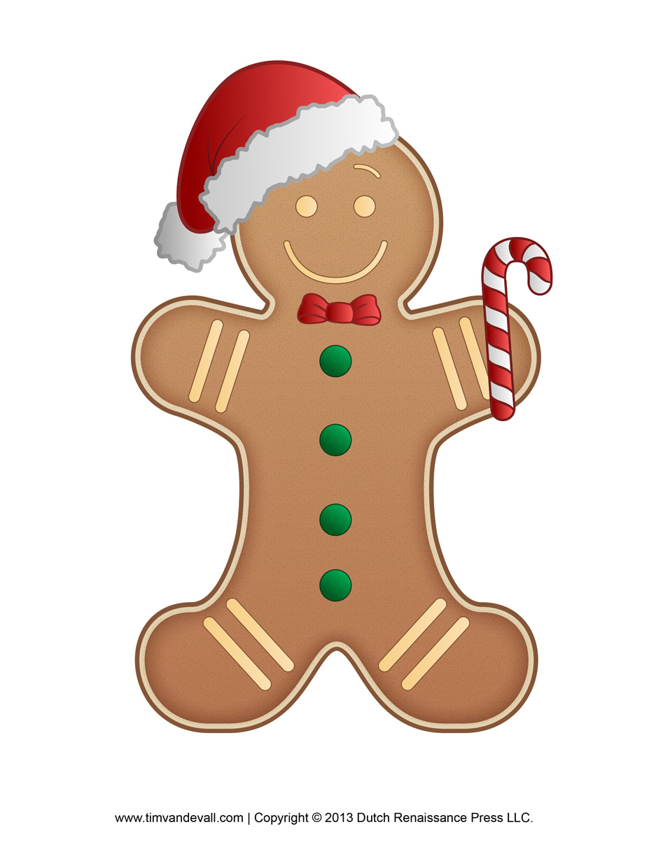 Gingerbread Man Template Clipart Clipartix
