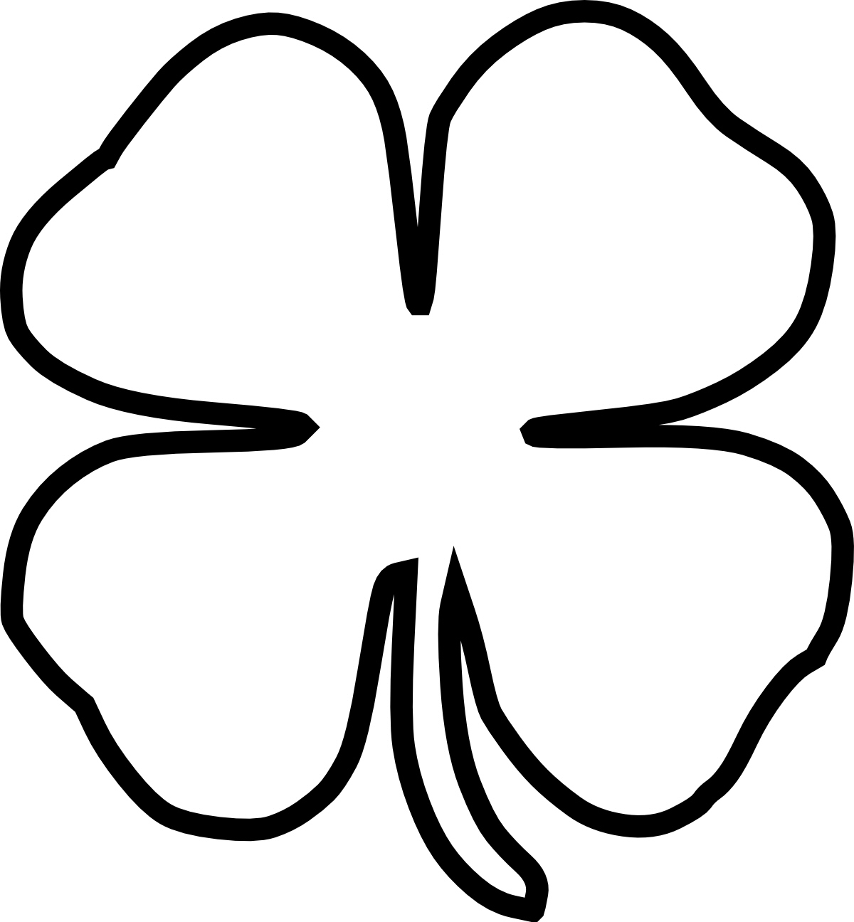 Printable 4 Leaf Clover Printable World Holiday
