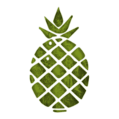 Watercolor pineapples clip art set commercial use pineapple - Clipartix