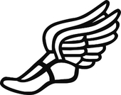 Track clip art track shoe with wings free – Clipartix
