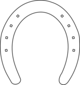 Horseshoe horse shoe outline clip art at clker vector clip art – Clipartix