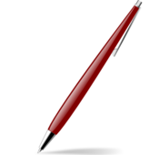 Red glossy pen clip art at clker vector clip art - Clipartix