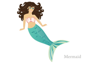 Mermaid clip art vector 7 graphics – Clipartix
