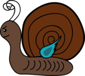 Blue snail cartoon picture kids clip art – Clipartix