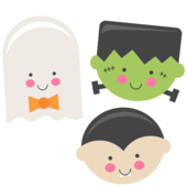 Frankenstein large cute halloween set clipart – Clipartix