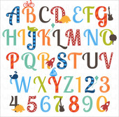 Alphabet stencils fonts clipart – Clipartix