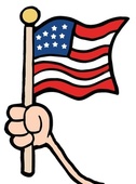 Us flag free flag clip art image hand holding an american – Clipartix
