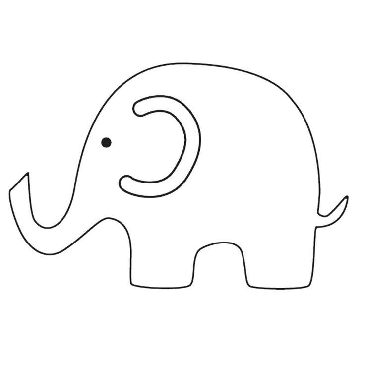 Elephant Outline Blank Elephant Template Bear Ideas On Jpg Clipartix