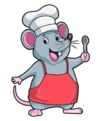 Rat as chef with cooking apron jigsaw puzzle by markus clipart photo ...