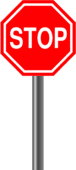 Stop signal clipart road signs free – Clipartix