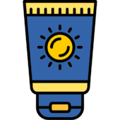 Sunscreen generic outline color clipart transparent – Clipartix